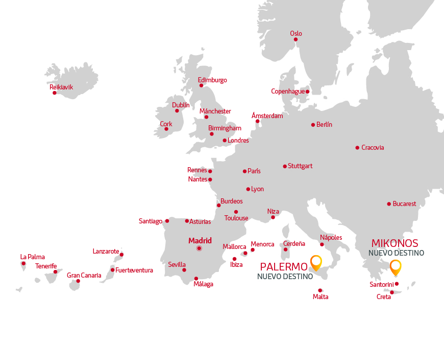 Nuestros destinos | Iberia Express